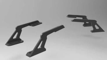 AD-WS5-BK Addiction Swan Neck Stands for Wings - M.A.S.